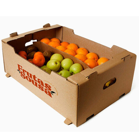 Comprar caja de frutas con Manzanas, Mandarinas y Plátanos • Frutas Sousa