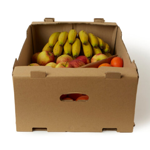 Comprar caja de frutas con Manzanas, Mandarinas y Plátanos • Frutas Sousa